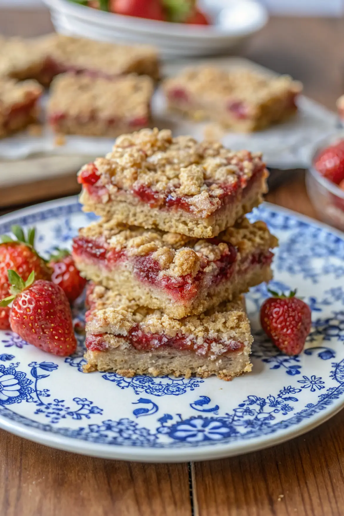 Carrés aux Fraises : Un Dessert Fruité et Croustillant ???? - Recette Bio