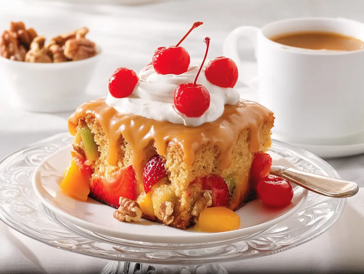 Gâteau Salade de Fruits : Fruité et Caramelisé - Recette Bio