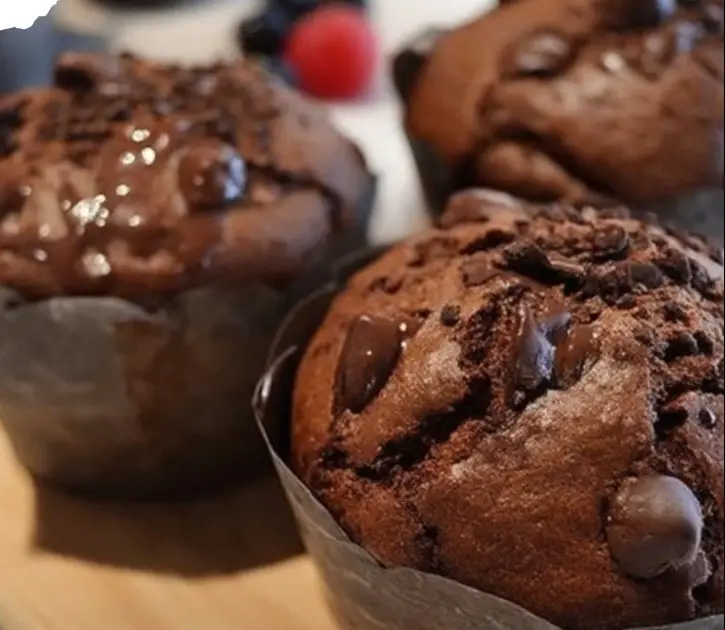 Muffins Double Chocolat et à la Crème Sure - Recette Bio