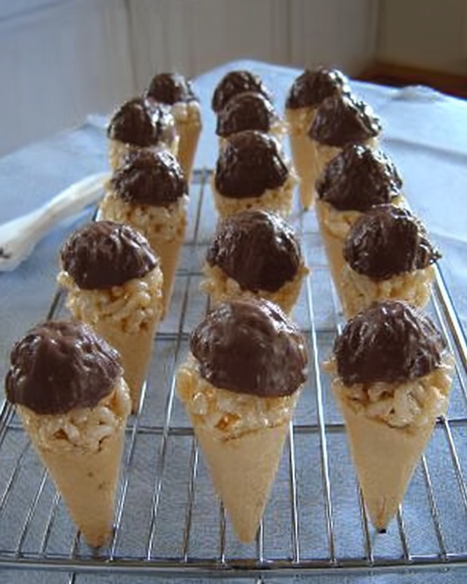 Petits Cornets Rice Krispies : Croquant Délicieux 🍫 - Recette Bio