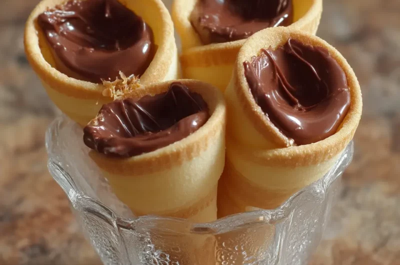Petits cornets au chocolat - Recette Bio