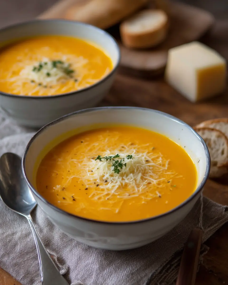 Potage à la carotte et au navet du jardin aromatisé à l’érable ...