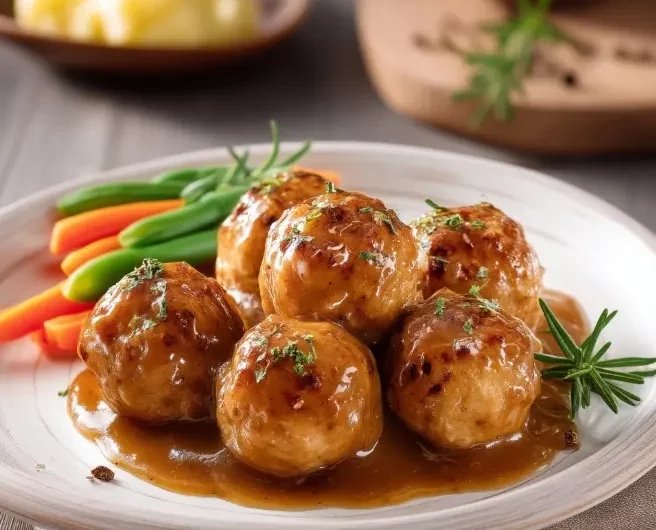 Boulettes de Poulet Moutarde et Érable - Recette Bio